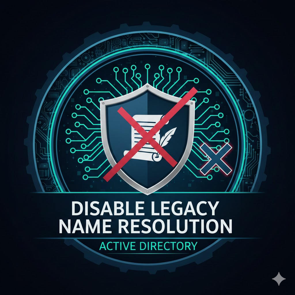 Disable Legacy Name Resolution in Active Directory · Bayoumy blog